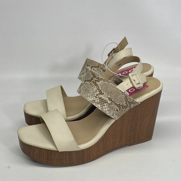 pop | Shoes | Pop Complete Ivory Smooth Platform Wedges Womens | Poshmark